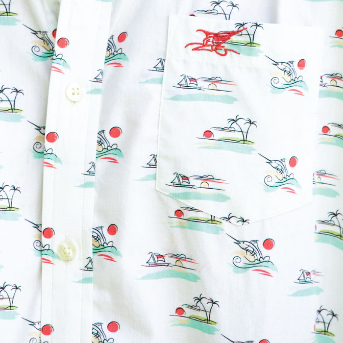 Men's Short Sleeved Key West Print Shirt | Madda Fella